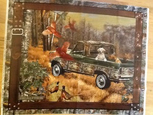 Panel - Realtree Fields of Golden Dogs – Quality Time Quilts & Fabrics